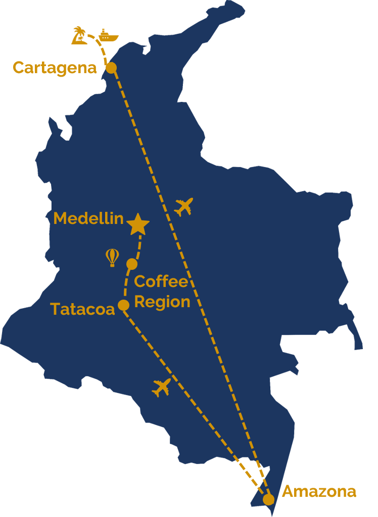 Travel Routes Colombia - MiraMundo Travel